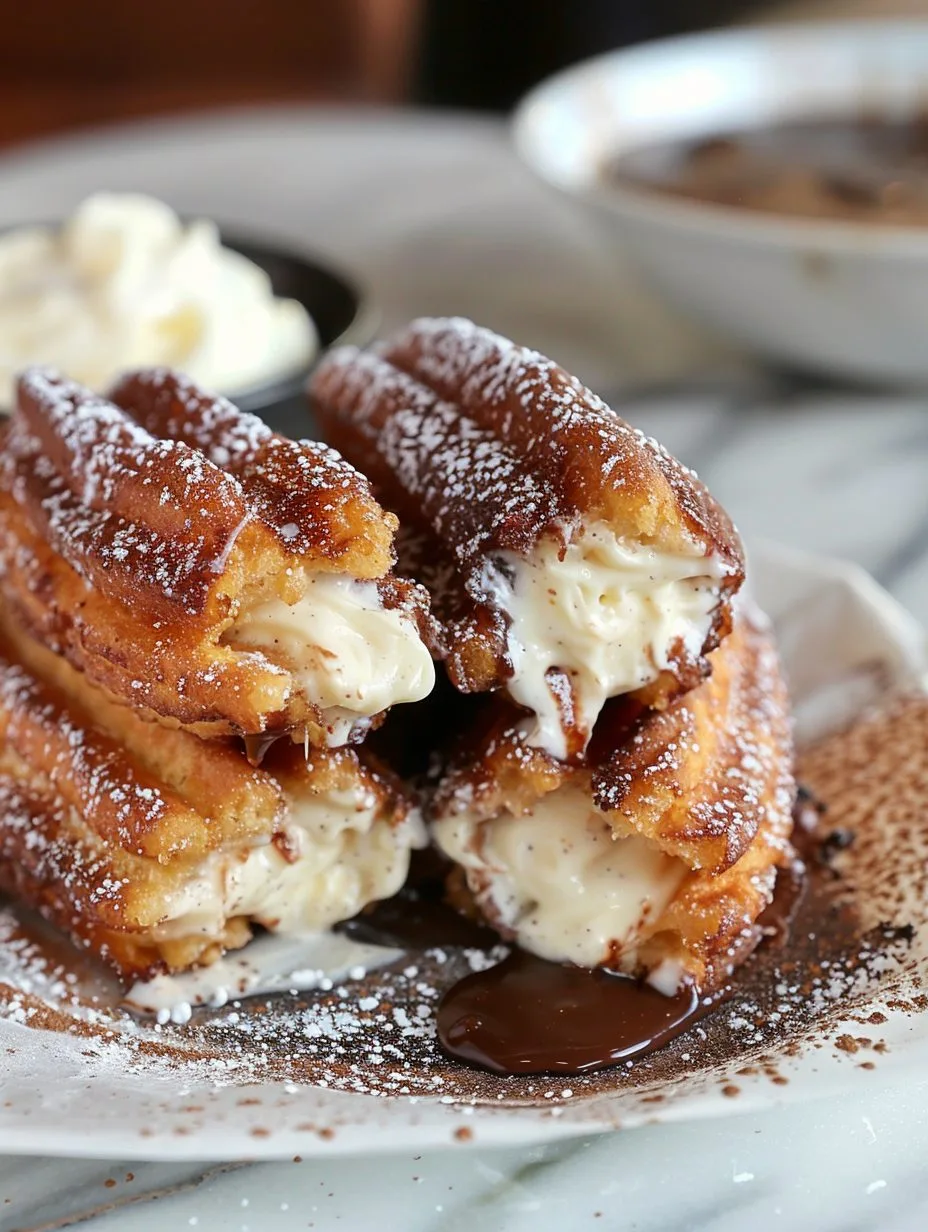 Sweet Surprise Inside: Vanilla Cream Filled Churros Recipe - Cream Filled Churros