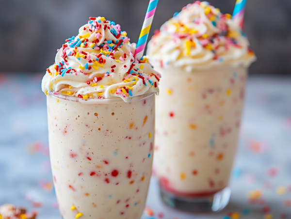 Cake Batter Milkshake: A Celebration in Every Sip - Cream Filled Churros