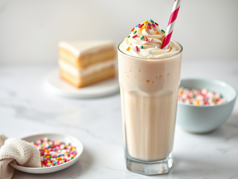 Cake Batter Milkshake: A Celebration in Every Sip - Cream Filled Churros