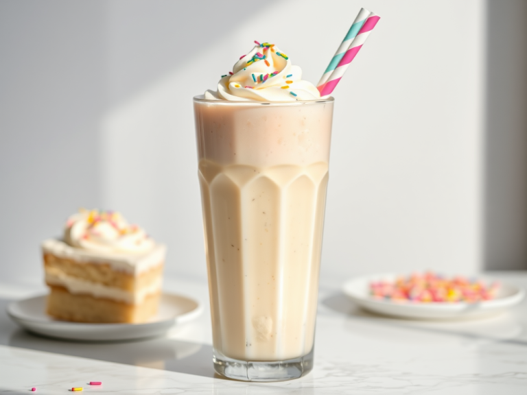 Cake Batter Milkshake: A Celebration in Every Sip - Cream Filled Churros