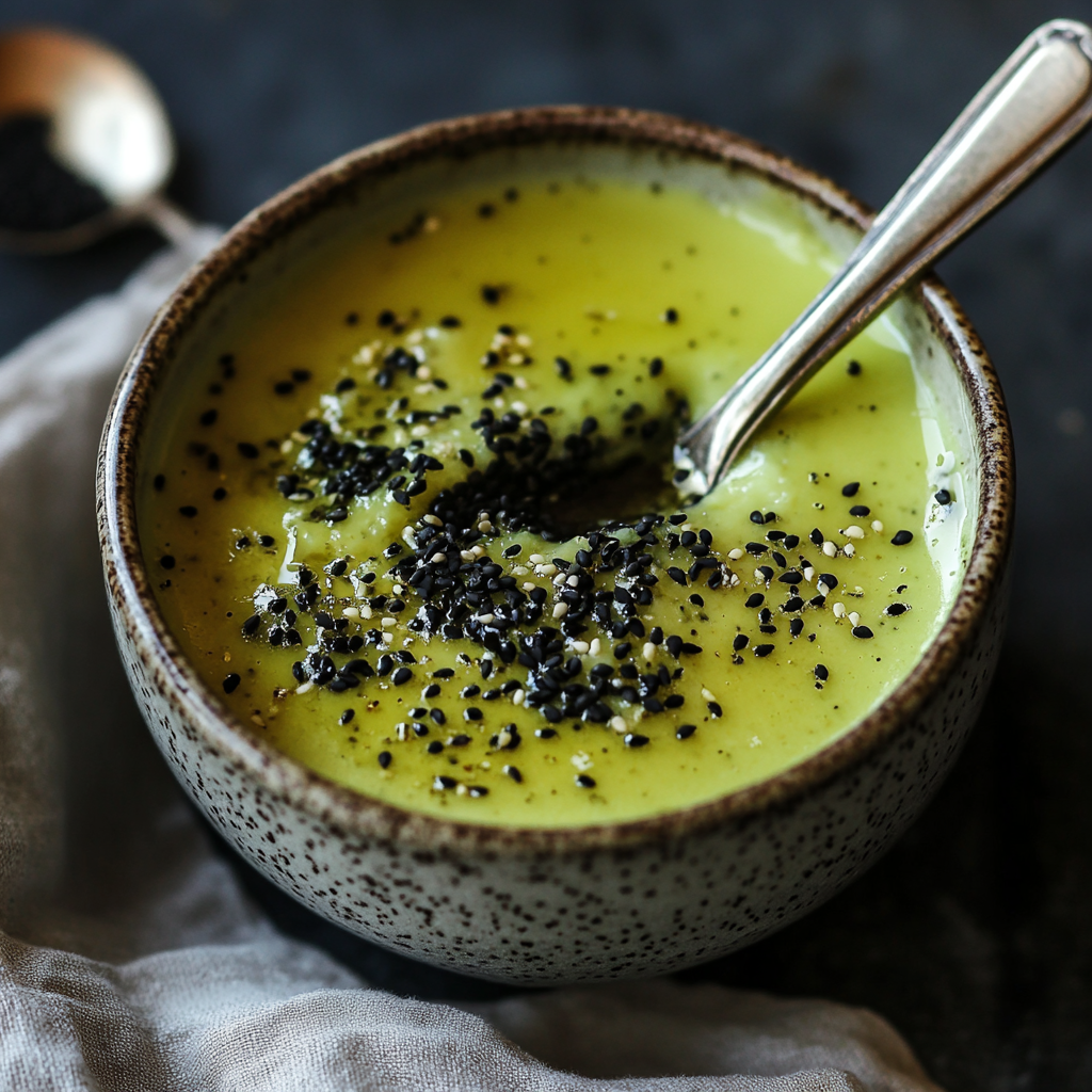 Easy Matcha Crème Brûlée with Black Sesame Brittle - Cream Filled Churros