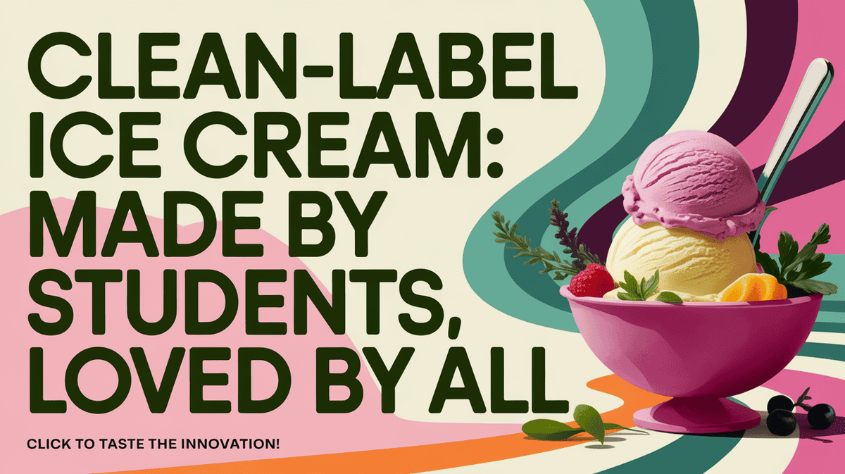 OSU Students Innovate with Clean-Label Ice Cream - Cream Filled Churros