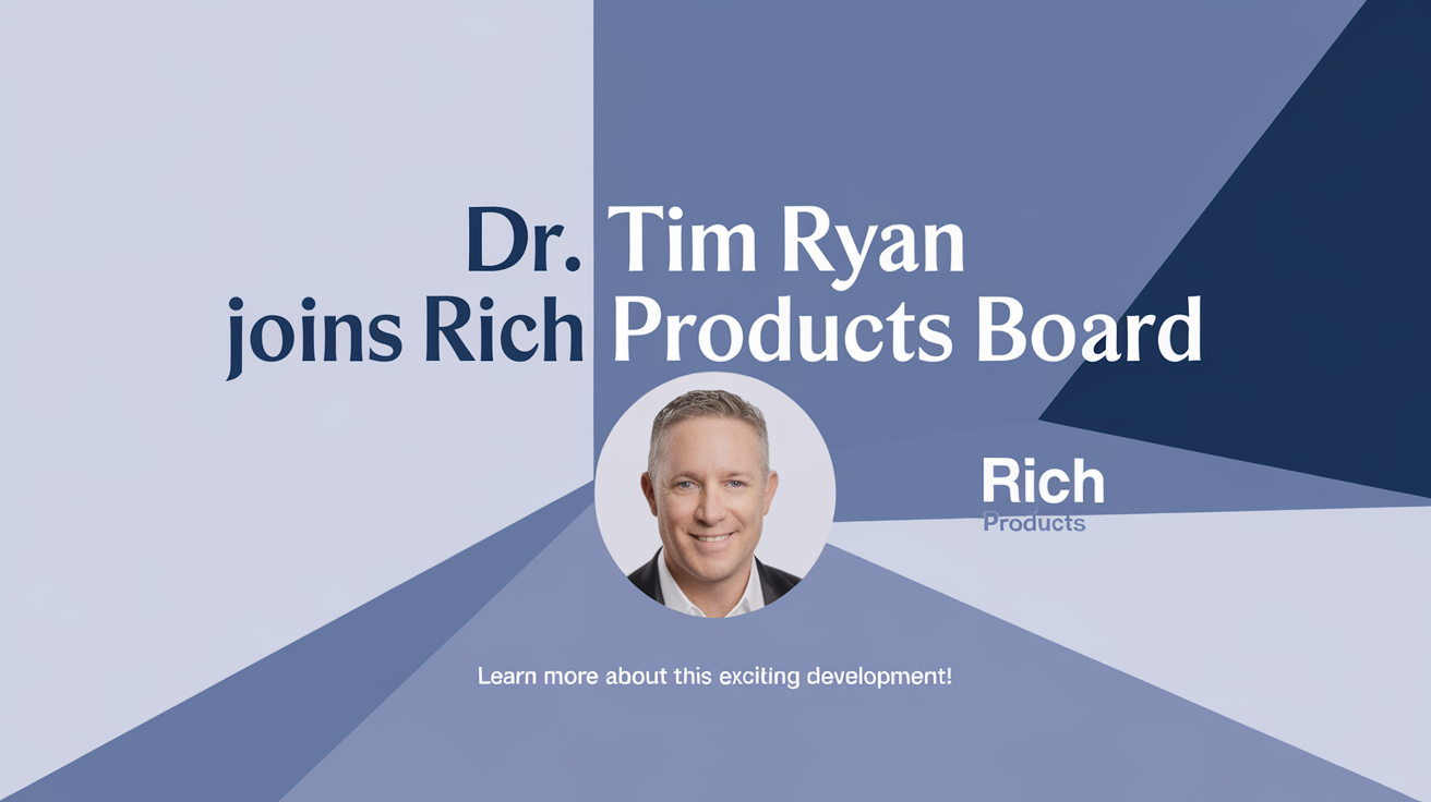 Dr. Tim Ryan Joins Rich Products Board - Cream Filled Churros